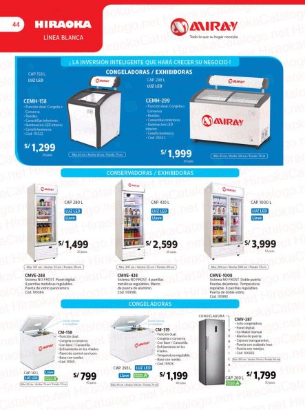 Hiraoka catálogo online 2019 - Catálogo actualizado del mes