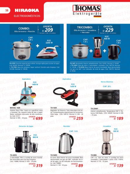 Hiraoka catálogo online 2019 - Catálogo actualizado del mes