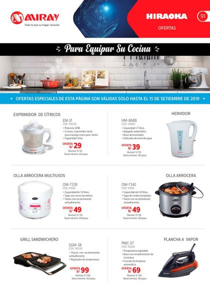 Hiraoka catálogo online 2019 - Catálogo actualizado del mes